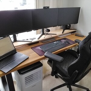 Solid Oak Monitor Stand Custom Size / Shelf / Raiser/ Home Office/ Imac ...