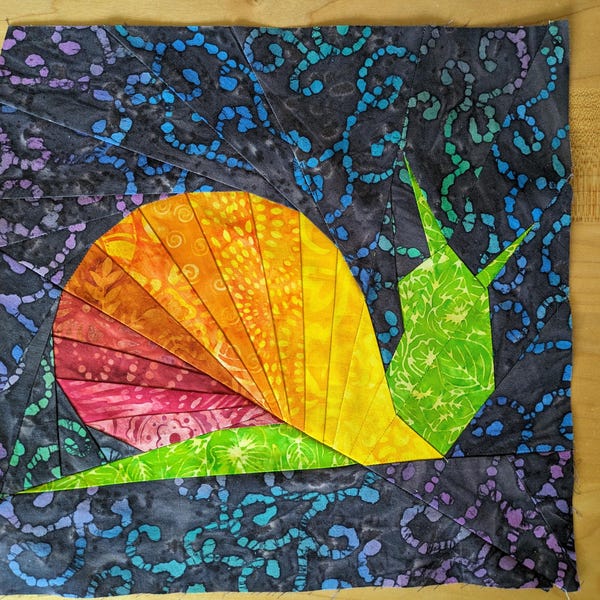 Snail Foundation Paper Piecing Pattern - Etsy