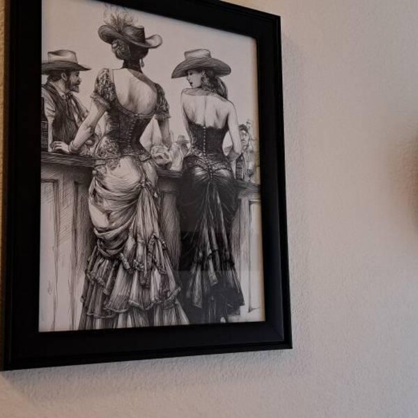 A Cowgirl and Her Horse Western Decor, Western Art, Cowboy Art, Western ...