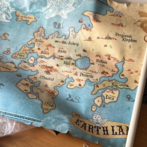 Anime One Piece World Map: Wrapped Canvas Wall Art - Etsy