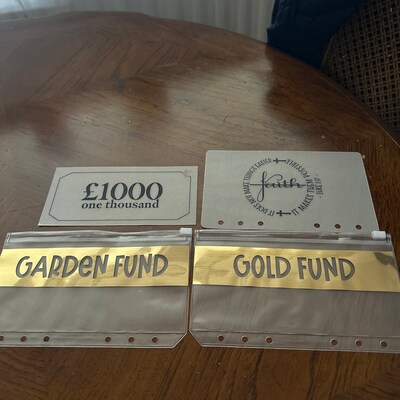 A6 White Divider Envelopes, Minimalist Tabbed Cash Wallets, Set of 5 ...