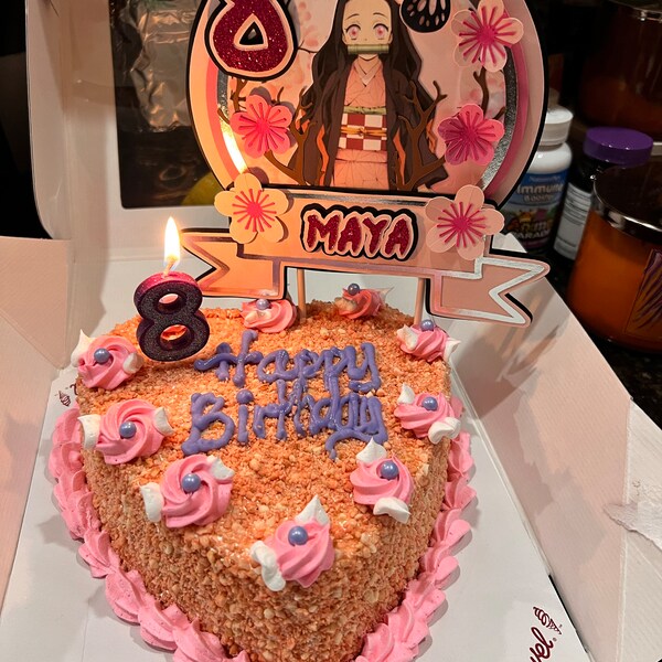 Personalized 3D Cake Topper, Anime Cake Topper, Manga Cake Topper ...