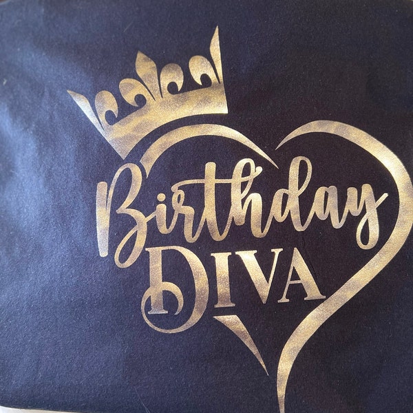 Birthday Diva SVG PNG PDF, Birthday Queen Svg, Birthday Diva T-shirt ...