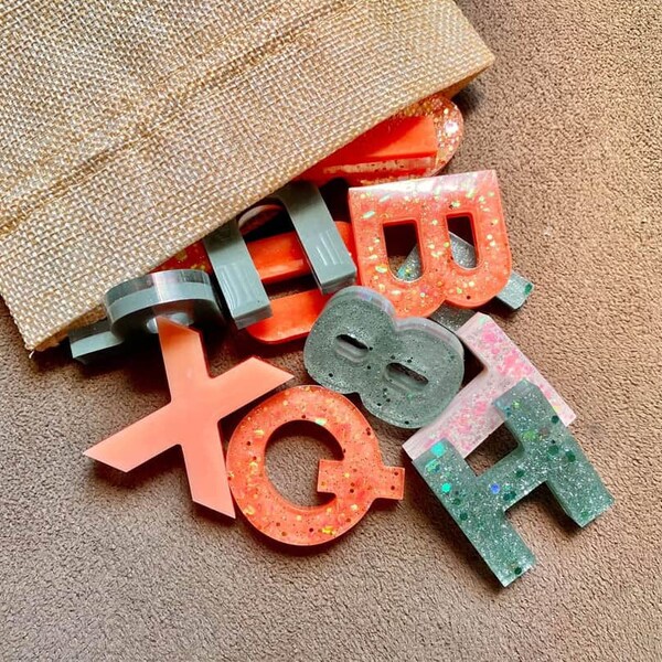 Hungry Caterpillar Themed Alphabet Resin Letters, Homeschool Learning ...