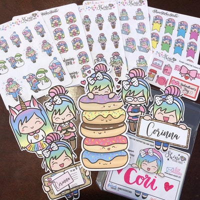 Custom Name Luna STICKER DIE CUT Traveler's Notebook - Etsy