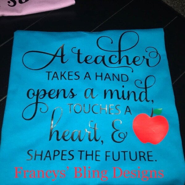 A Teacher Takes a Hand, SVG, DXF, EPS, Cut File, School, Appreciation ...