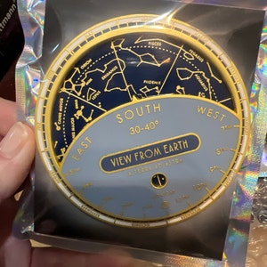 Meteorite Fragment Time Capsule Men's Stainless Steel Space Keychain ...