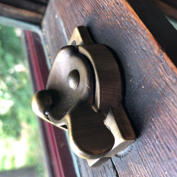 Decorative Solid Antique Brass Heavy Duty Spring Loaded Window Sash ...