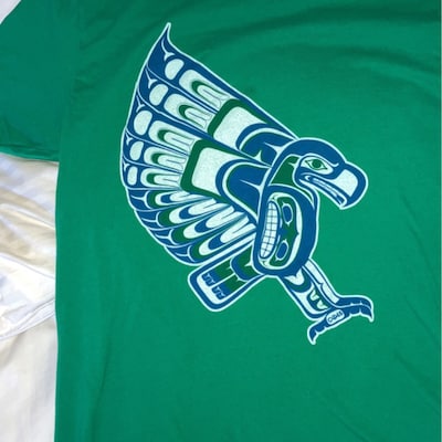 Duwamish PNW Native American Style Seattle Seahawk T Shirt - Etsy