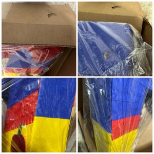 Pumpkin Pinata Fall Themed Gender Reveal Pink Blue Footprints - Etsy