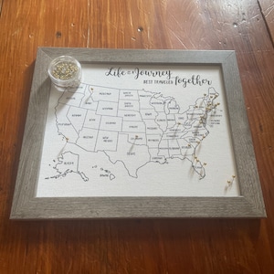 World Push Pin Personalized Map Custom Push Pin Map Travel - Etsy