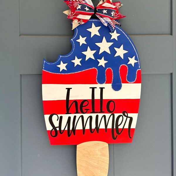 Welcome Door Hanger, Colorful Welcome Home Sign, Summer Welcome Sign ...