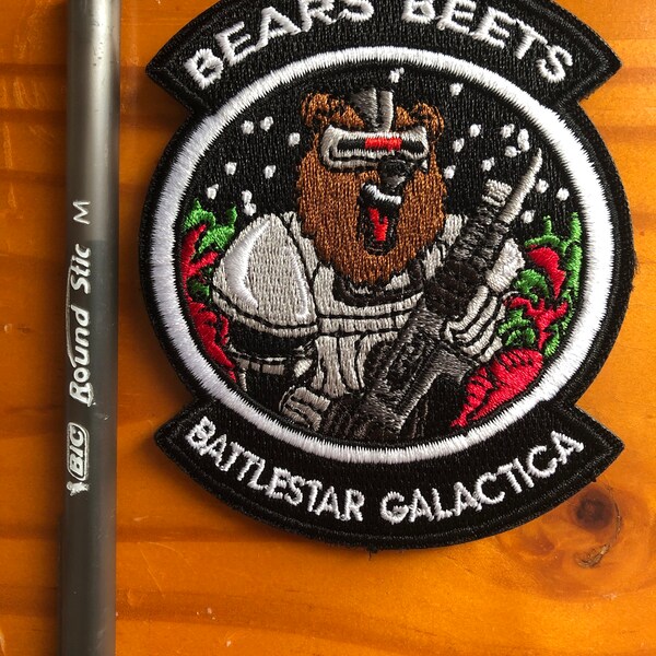 Bears Beets Battlestar Patch - Etsy