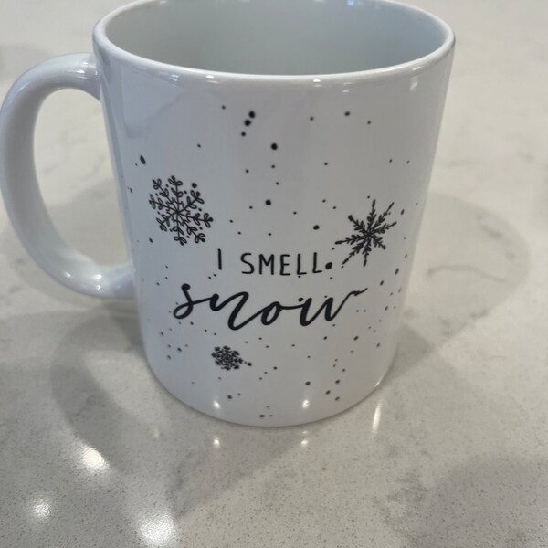 Personalized Christmas Mug, Snow Mug, Holiday Mug, Christmas Gift ...