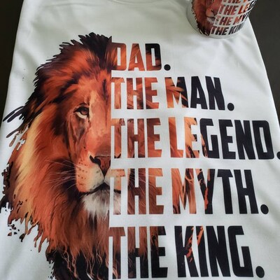 Digital File / Dad the Man the Legend the Myth the King Watercolor / Digital / Design File ...