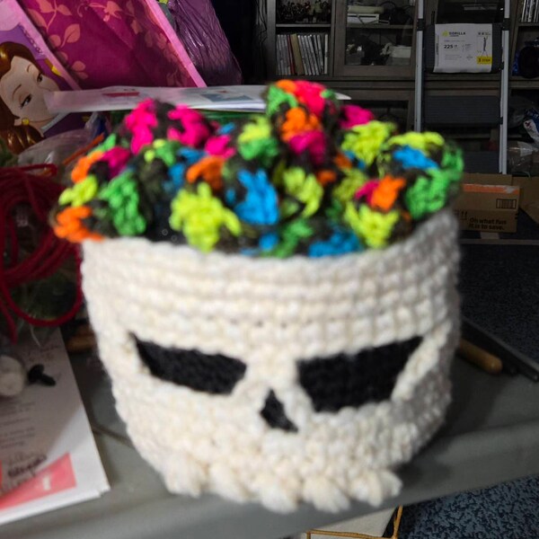 Brainy Skull Coaster Set CROCHET PATTERN / Skull Coaster PDF English ...