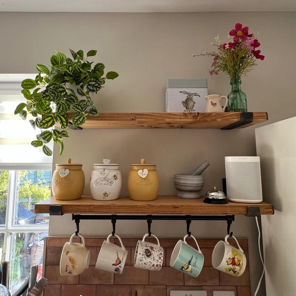 Mug Rail for Hanging Cups/utensils Available in 60/80cm to Fit Under ...