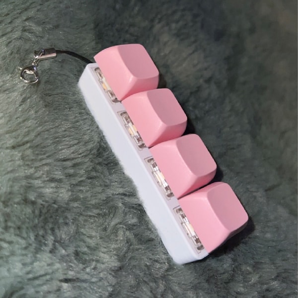 4 Key Mechanical Keyboard Fidget Keychain - Etsy