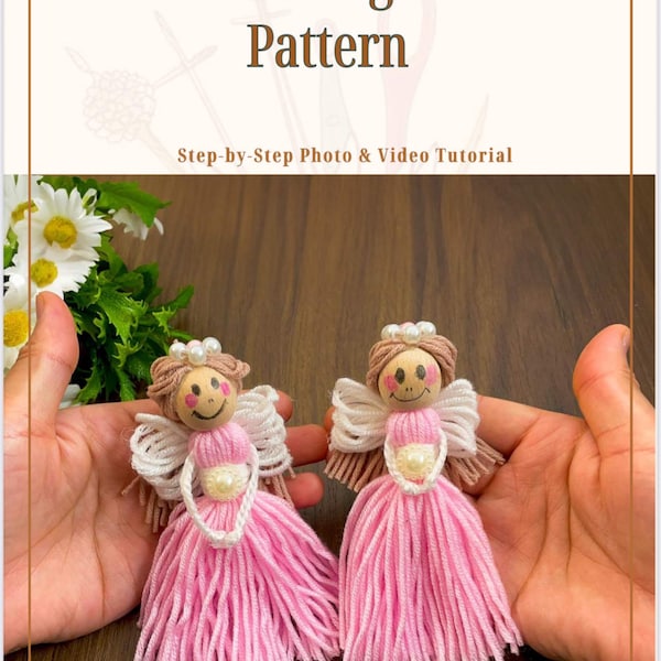 DIY Yarn Angel Craft Pattern Tutorial, Beginner-friendly Easy Yarn ...