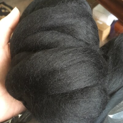 Dyed Black Cheviot Top Roving Spinning Fiber 4 Ounces - Etsy