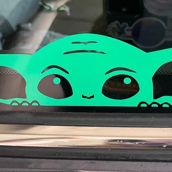 Grogu Vinyl Decal - Etsy