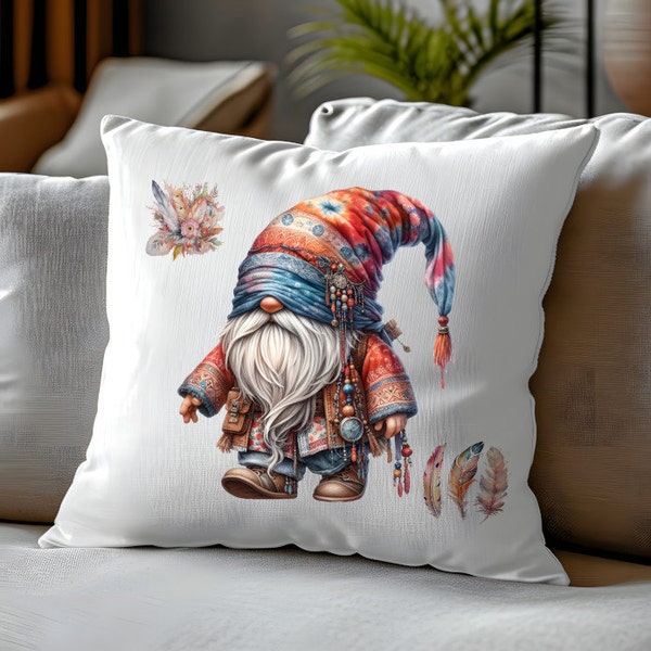 Watercolor Boho Gnome Clipart: 13 PNG Files (digital Download) - Etsy