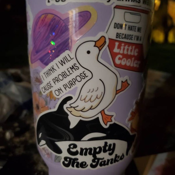 I Think I Will Cause Problems on Purpose Sticker, Waterproof Sticker ...