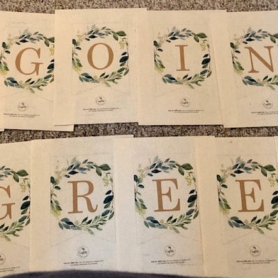 Printable Alphabet Banner Set, Letters A to Z, Numbers Plus Heart, Baby ...