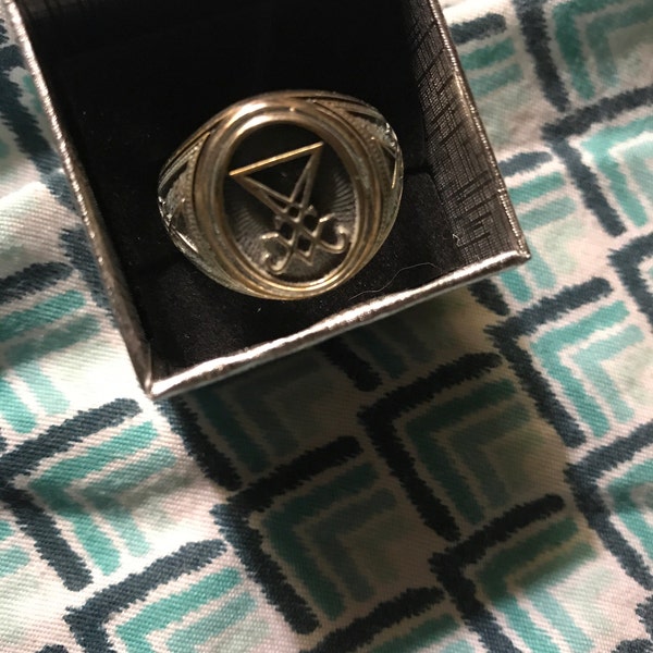 Sigil of Lucifer Ring, Seal of Satan Ring, Lucifer Signet Ring, Occult ...