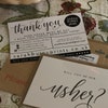 Will You Be Our Usher, Card for Usher, Usher Proposal Card, Usher ...