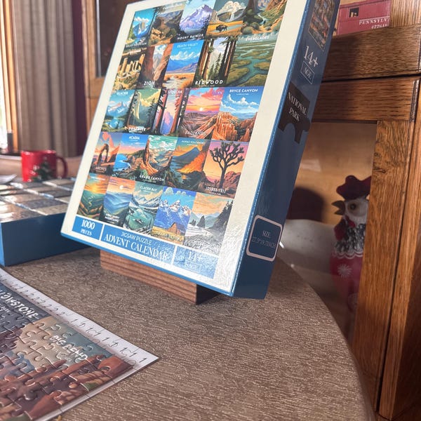 Personalized Wooden Jigsaw Puzzle Box Top Stand (universal Fit) - Etsy