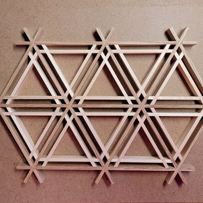 Kumiko Kit. No Need to Cut and Ready for Assembling. Pattern Kakuasa ...