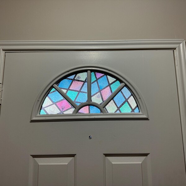 3d Stained Glass Window Film Decorative Window Privacy Film For 4726
