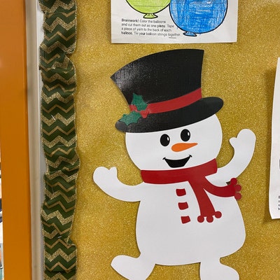 Snowman Bulletin Board, Winter Classroom Decorations, Winter Classroom ...