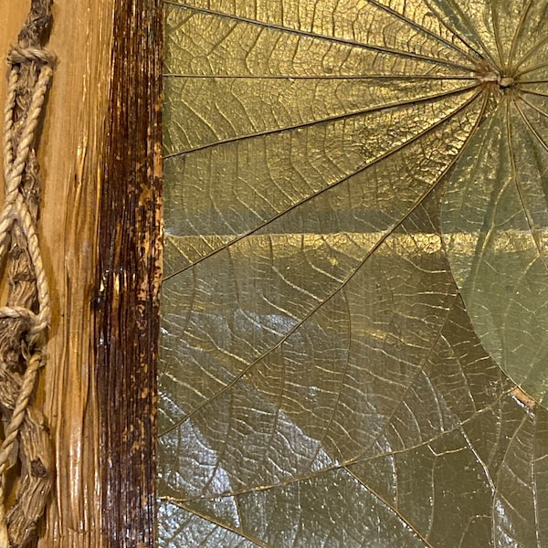 A3 Natural Leaf Handcrafted Album, Forest Wedding Guestbook Plant Cover ...