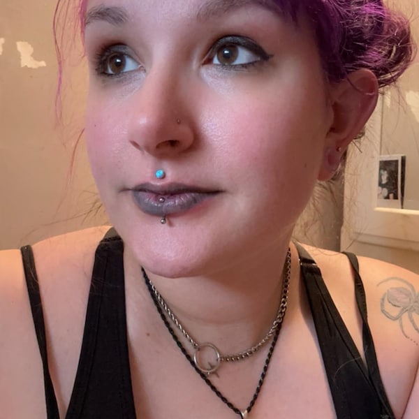 Astral Strike | Stainless Steel O-ring Star Choker | Dainty Celestial ...