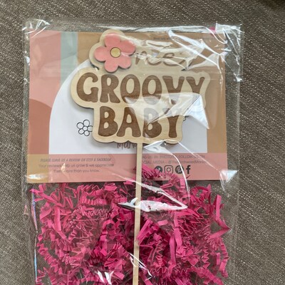 One Groovy Baby, Boho Cake Topper, First Birthday Cake Topper, Groovy ...