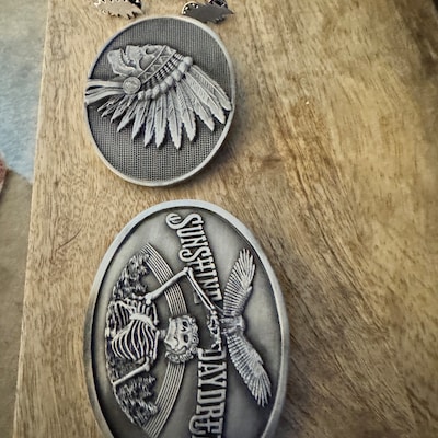 John Wayne Gold/nickel Red River D Belt Buckle 1946 Movie Westerns ...