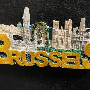 Brussels Belgium Fridge Magnet Travel Souvenir Gift Collection | Etsy