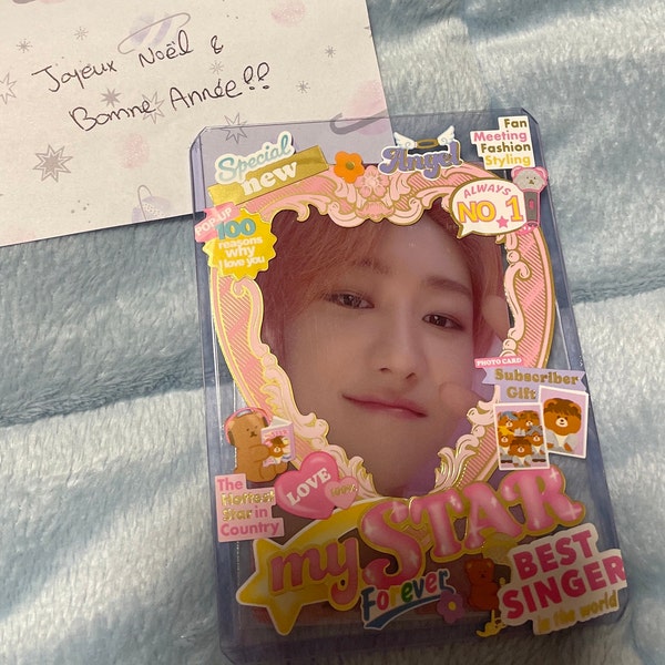 Decorated Toploader Custom Toploader Kpop Photocard Holder - Etsy