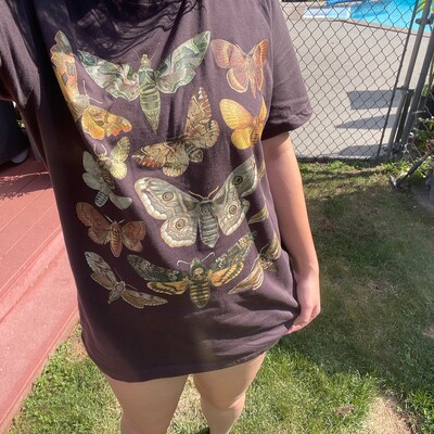 Moth Shirt Cottagecore Shirt Bug Shirt Aesthetic Tshirt Insect Shirt ...