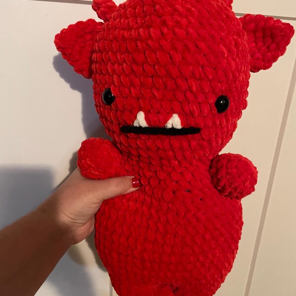 Crochet Pattern Chubby Devil Monster // Demon Crochet Pattern // Cute ...