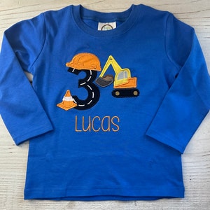 Number 3 Construction Digital Applique Embroidery File in 4x4 5x7. - Etsy