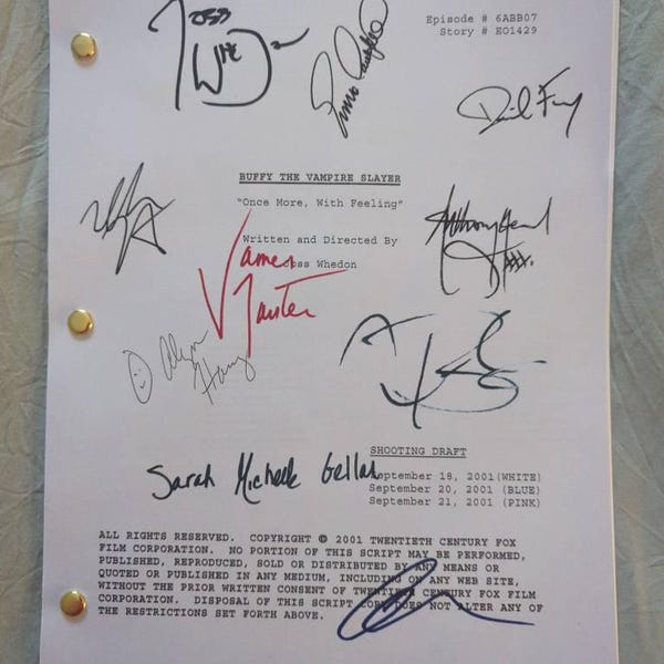 Total Recall 1990 Movie Script Signed: Arnold Schwarzenegger, Sharon ...