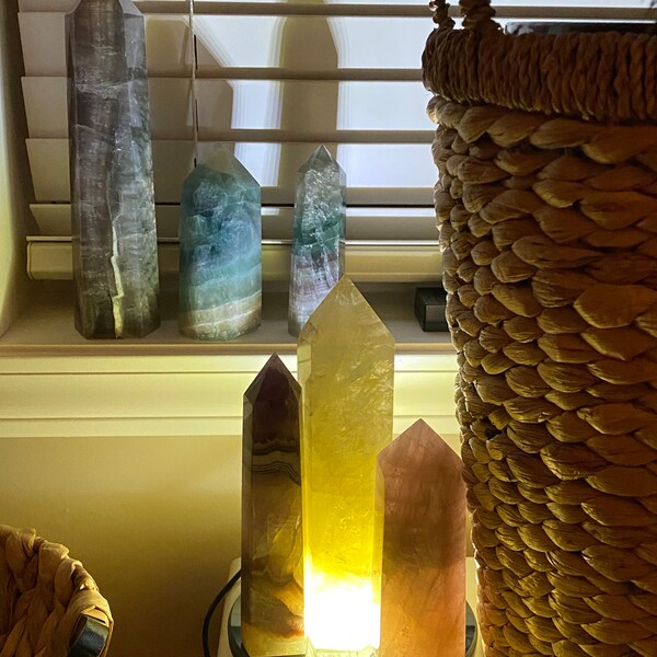 Santa Cruz Lights 5 LED Square Black Lacquer Color Changing Stand Base ...