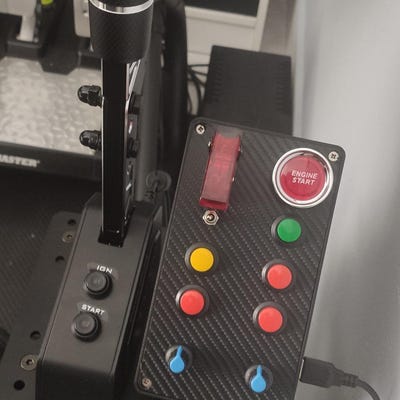 PC Button Box 19 Functios for Sim Racing With Fanatec Mount - Etsy