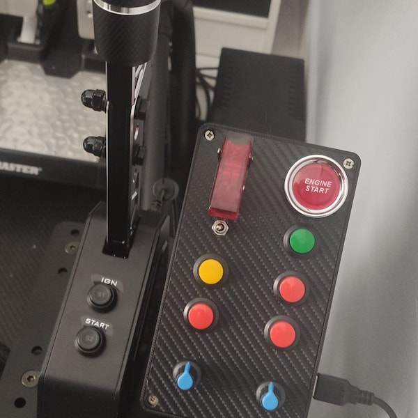 PC Button Box 19 Functios for Sim Racing With Fanatec Mount - Etsy