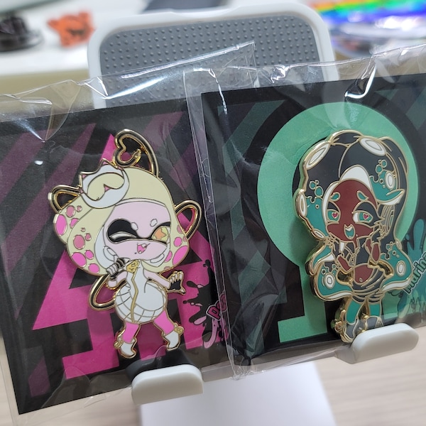 Off the Hook Enamel Pins : Marina and Pearl - Etsy