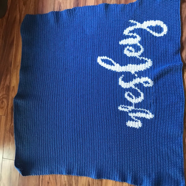 Custom Crochet Name Blanket Pattern, Pdf Crochet Blanket Tutorial, Baby ...
