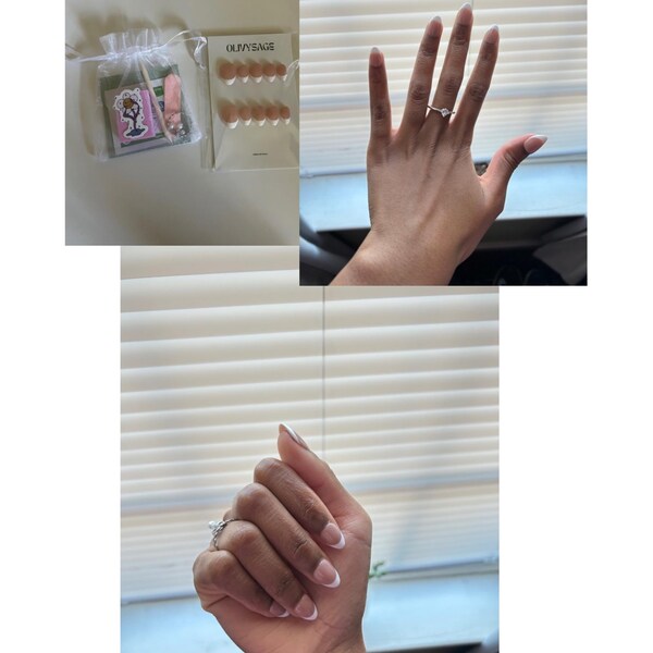 Custom Press on Nails 10 Fake Handmade Quality Trendy Cute Square ...